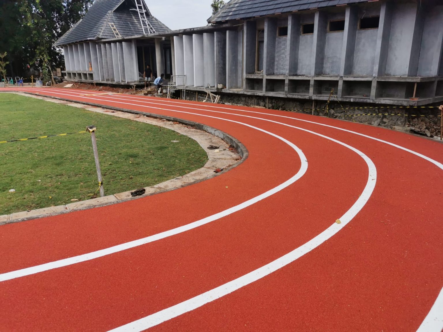 Rubber Running Track - Lintasan Lari bahan Terbaru indonesia